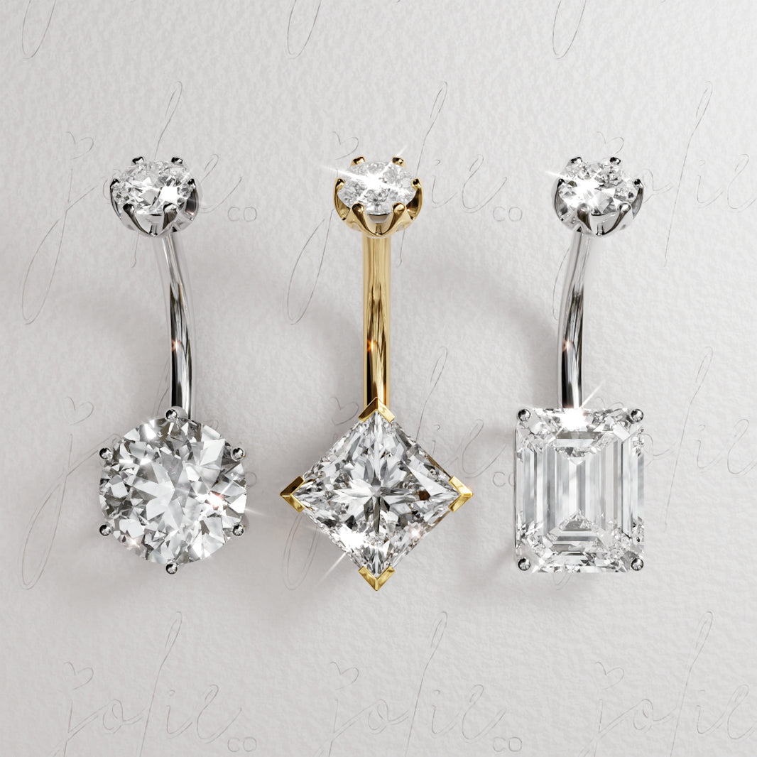 Jolie Co Fine Navel Jewelry Custom Fitted to Your Belly Piercing ...