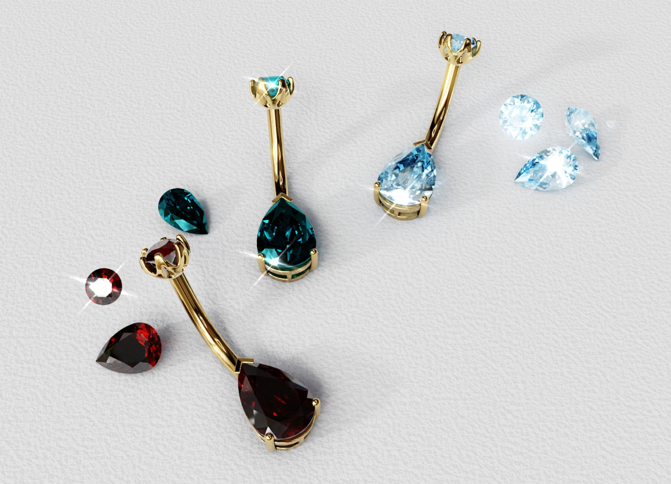 Jolie Co Fine Navel Jewelry Custom Fitted to Your Belly Piercing ...