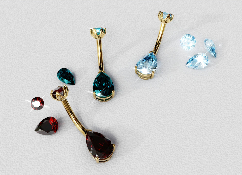 Jolie Co Fine Navel Jewelry Custom Fitted to Your Belly Piercing ...